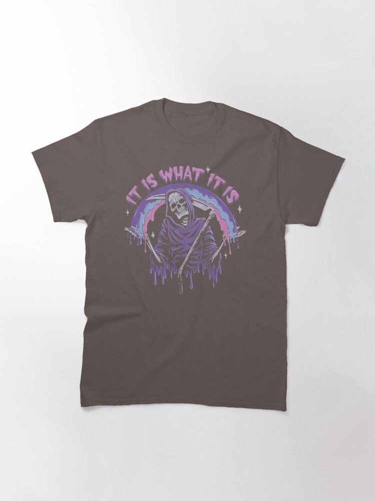 "Death ~ It Is What It Is ~ Pastel Goth Grim Reaper Drip" Classic T ...