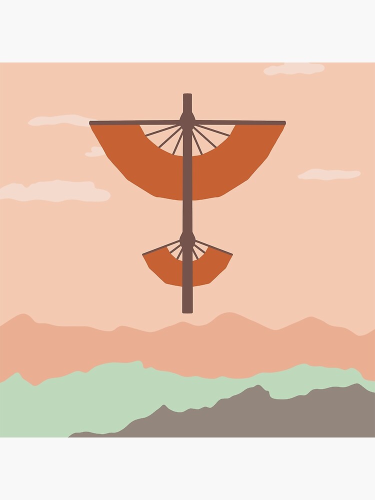 "Aang's Glider Print" Poster by freshlawndry | Redbubble