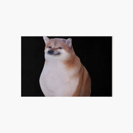 "Cheebs (Cheems) funny dog meme" Art Board Print by justingrey | Redbubble