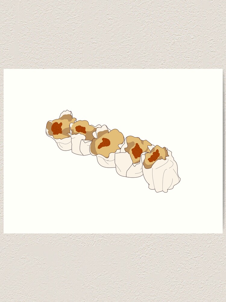"Line of Siomai" Art Print for Sale by sporadicdoodlin | Redbubble