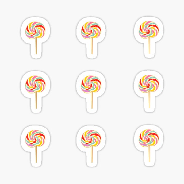"Colorful Lollipop Pack" Sticker for Sale by ParadiseStudio | Redbubble