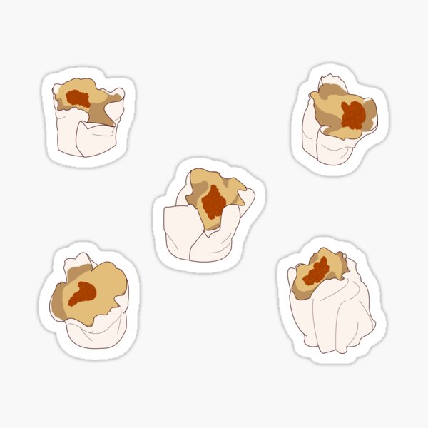 "Siomai Sticker Pack" Sticker for Sale by sporadicdoodlin | Redbubble