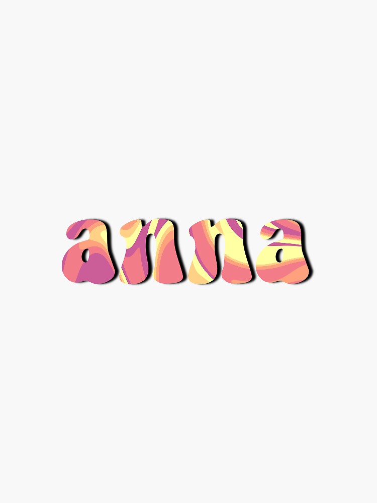 "Anna (Custom)" Sticker for Sale by stickitdesignss | Redbubble
