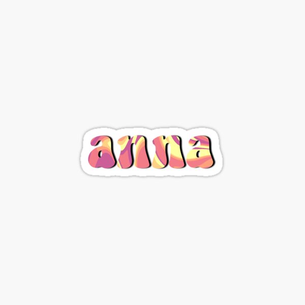 "Anna (Custom)" Sticker for Sale by stickitdesignss | Redbubble
