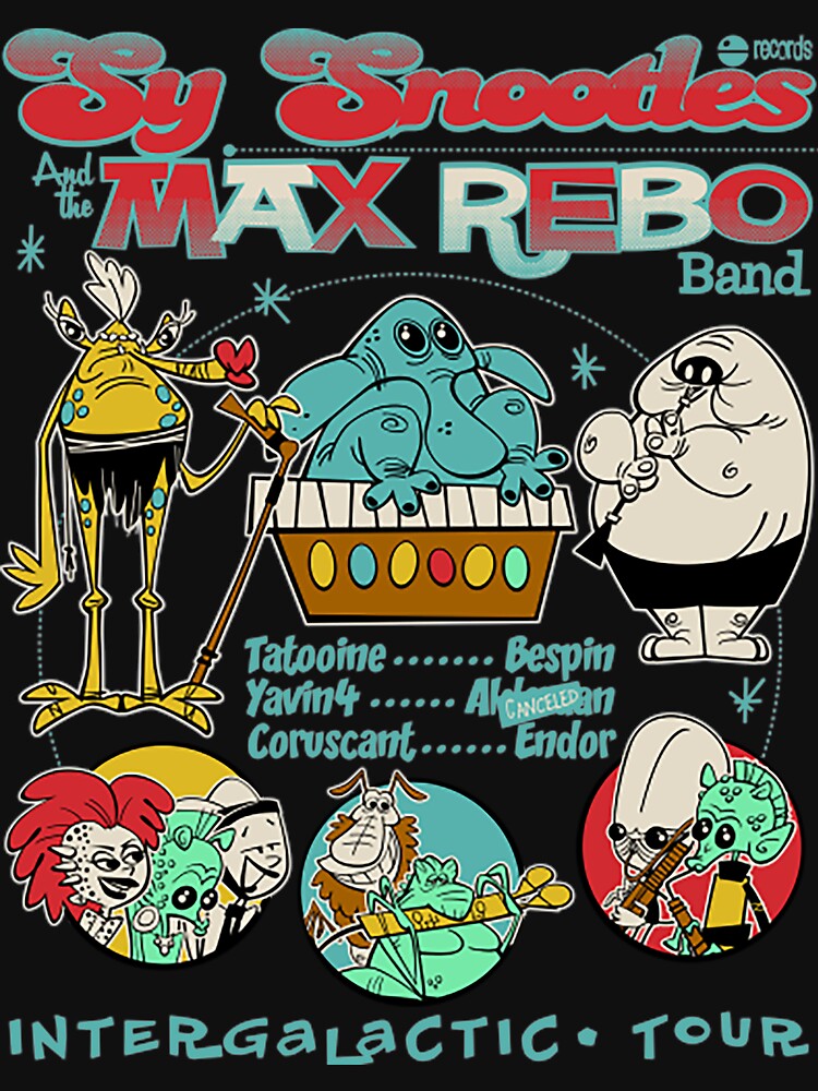 "Max Rebo Band T-Shirt" T-shirt for Sale by emkhongsai1 | Redbubble ...