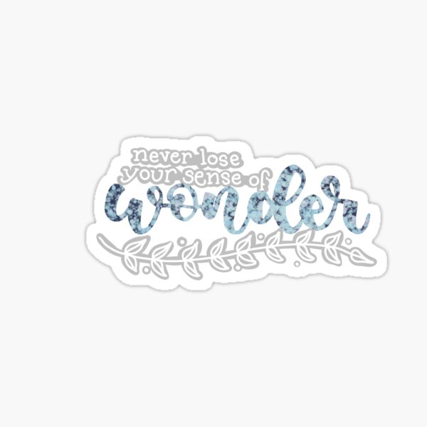 "Wonder" Sticker by Sydney-S58 | Redbubble