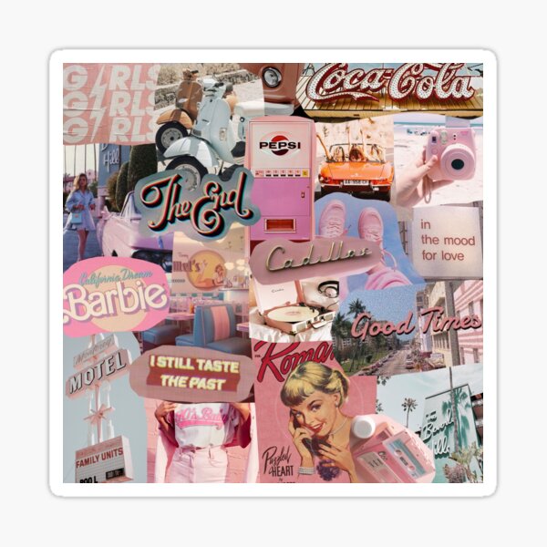 "Vintage Collage" Sticker for Sale by kylienicole199 | Redbubble