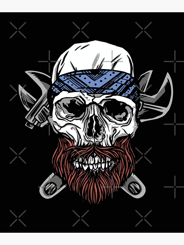 "Plumber skull" Poster for Sale by DerSenat | Redbubble