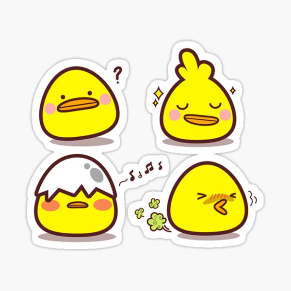 "Cute chicks sticker pack" Sticker by ArfinS | Redbubble