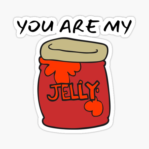 Pegatina «Eres mi jalea (yo soy tu mantequilla de maní)» de leBoosh ...