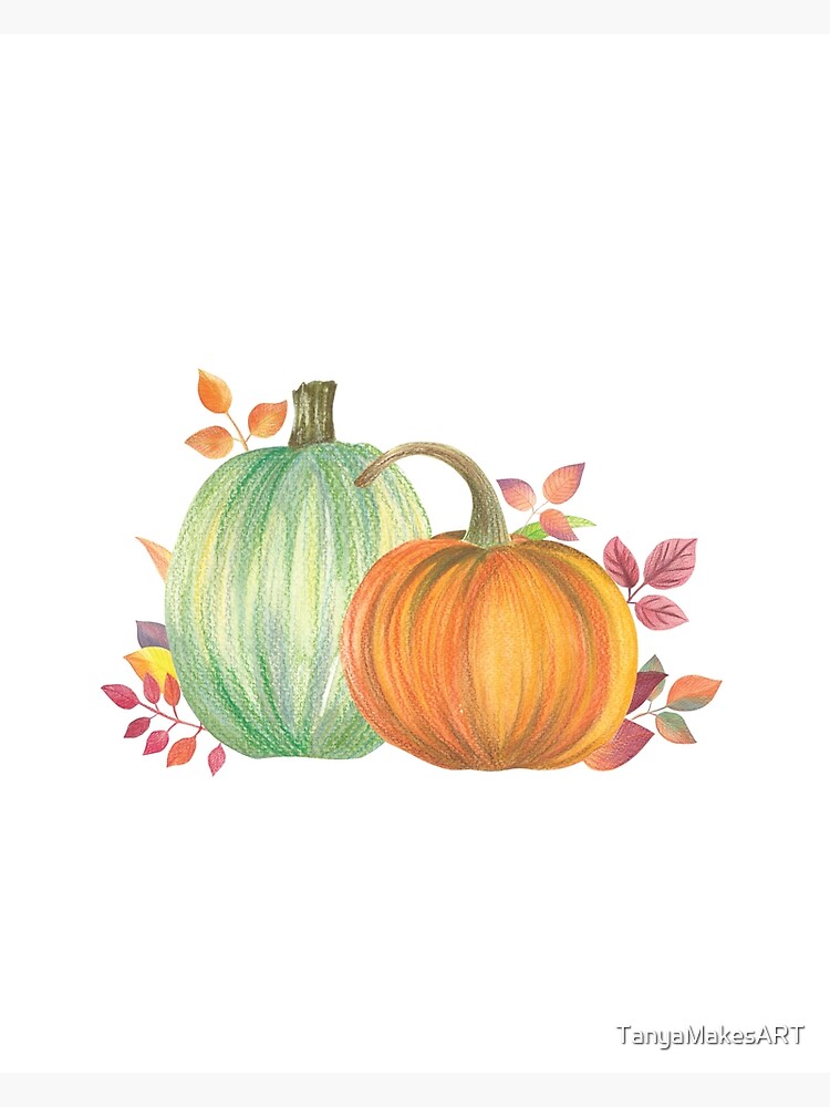 "Fall pumpkins. Autumn harvest" Poster for Sale by TanyaMakesART ...