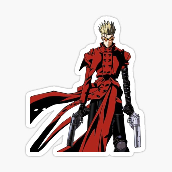"Vash Double Gun Design" Sticker for Sale by sad-square | Redbubble