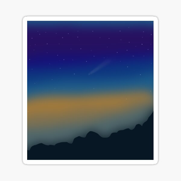 "Falling star" Sticker by HollywoodWander | Redbubble