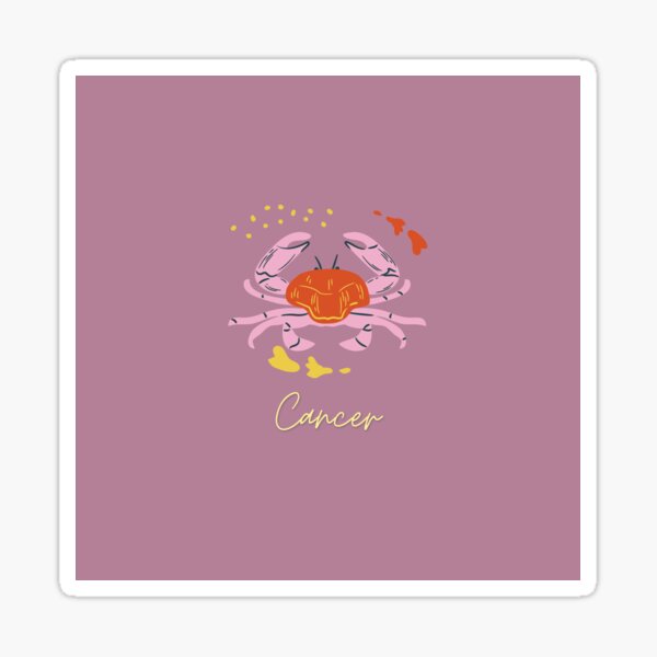 "Cancer Star Sign" Sticker for Sale by LBLdesign | Redbubble