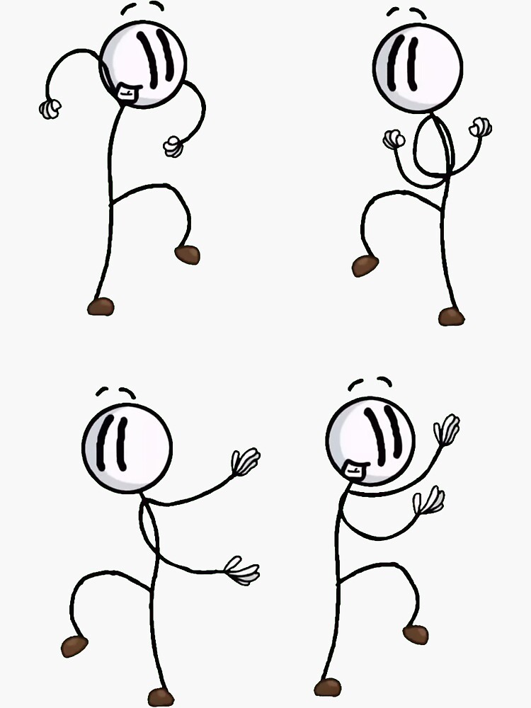 "Distraction Dance" Sticker for Sale by therealjeff | Redbubble