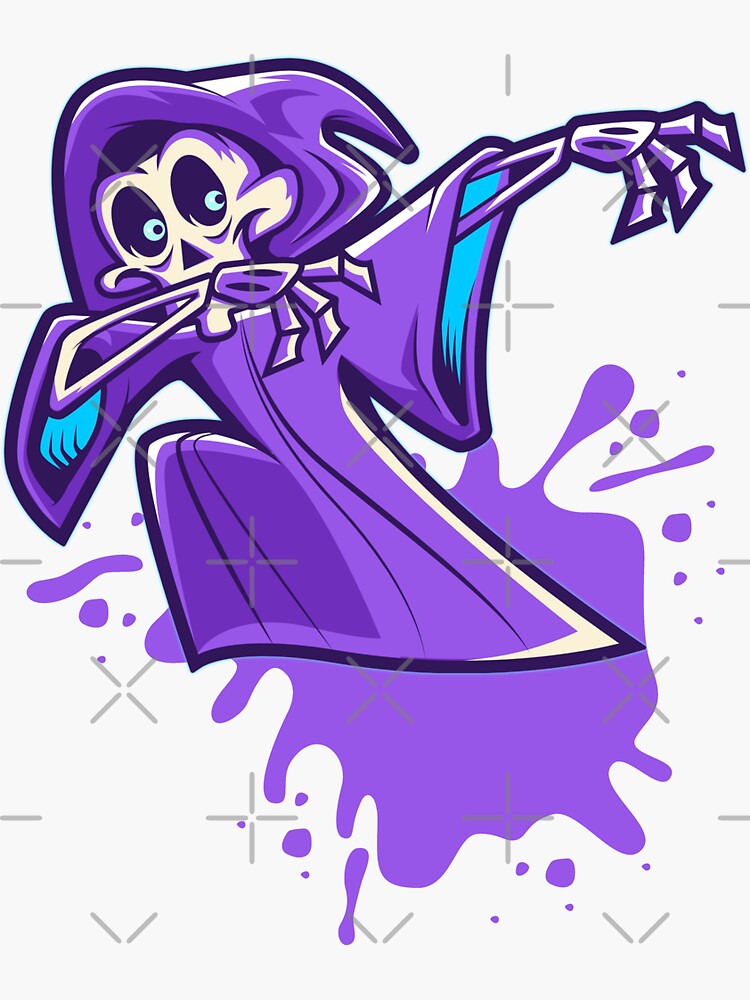 "Dab theme Reaper dash" Sticker for Sale by starshiporion | Redbubble