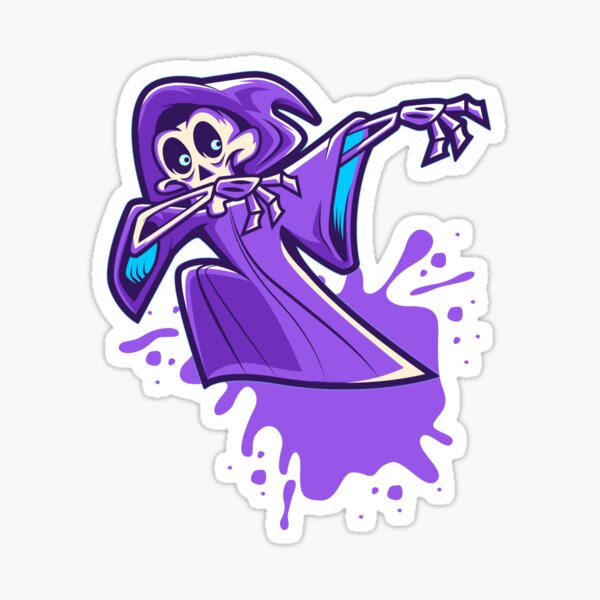 "Dab theme Reaper dash" Sticker for Sale by starshiporion | Redbubble