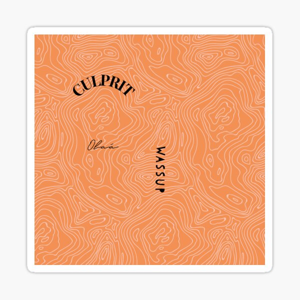 "Hello Culprit Collection" Sticker for Sale by Culprit-Shop | Redbubble