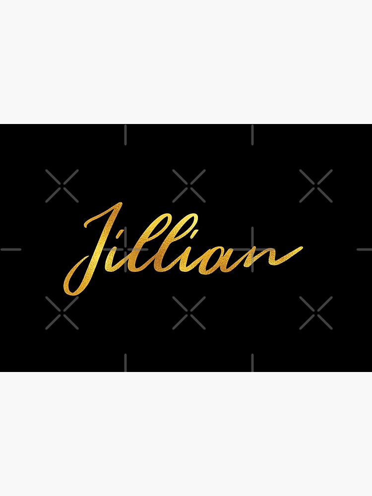 "Jillian Name Hand Lettering in Faux Gold Letters" Photographic Print ...