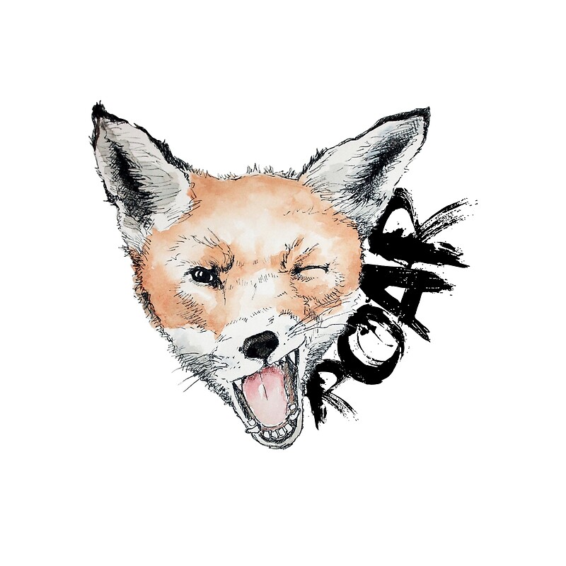 "Fox Roar" by MadeByLen | Redbubble