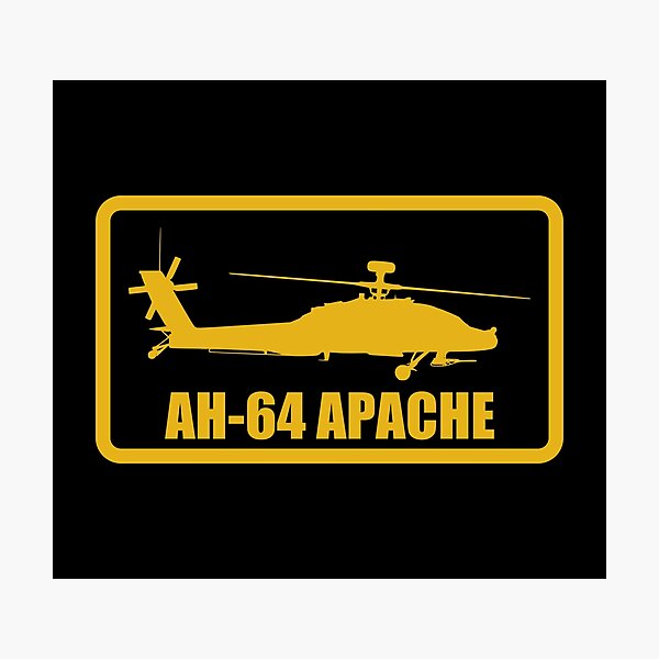 "AH-64 Apache Patch" Photographic Print by StrongVlad | Redbubble
