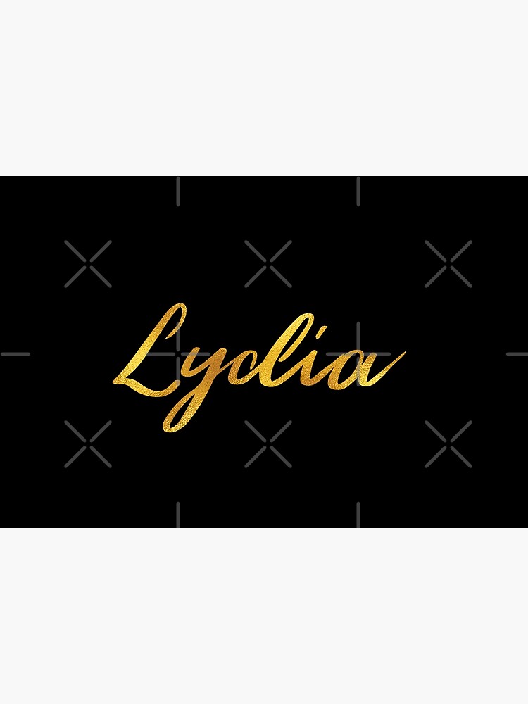 "Lydia Name Hand Lettering in Faux Gold Letters" Poster for Sale by ...