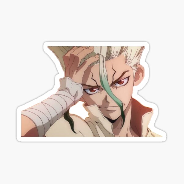 "Dr Stone" Sticker by Jintan17 | Redbubble