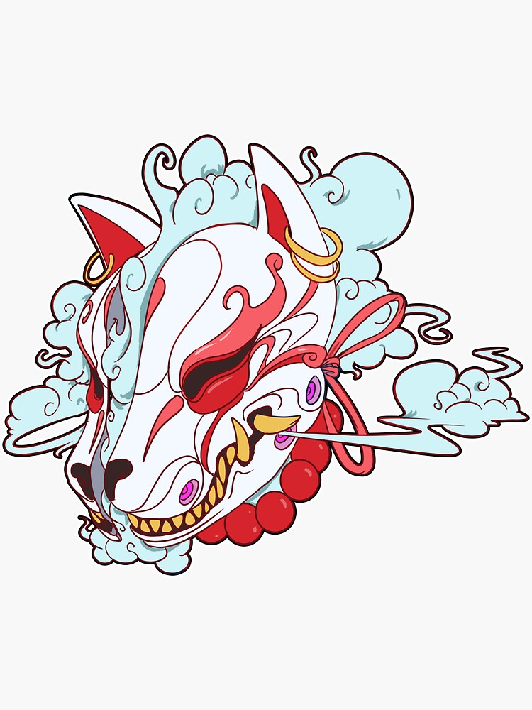 "inari" Sticker for Sale by noireru | Redbubble