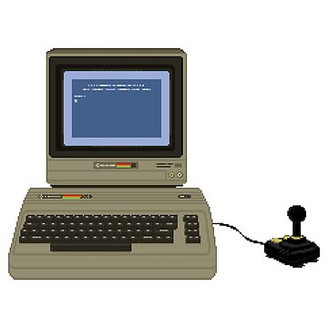 "Commodore 64 C64 Breadbin - Retro Gaming - Original Pixel Art" Sticker ...