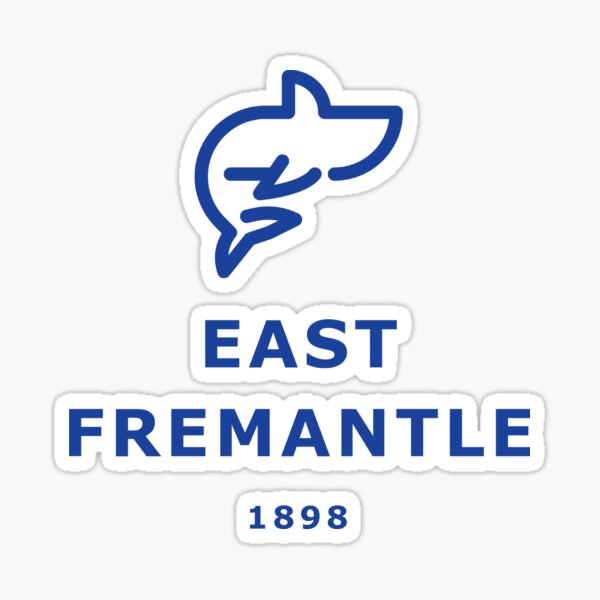 "East Fremantle Sharks Football Club" Sticker for Sale by ...
