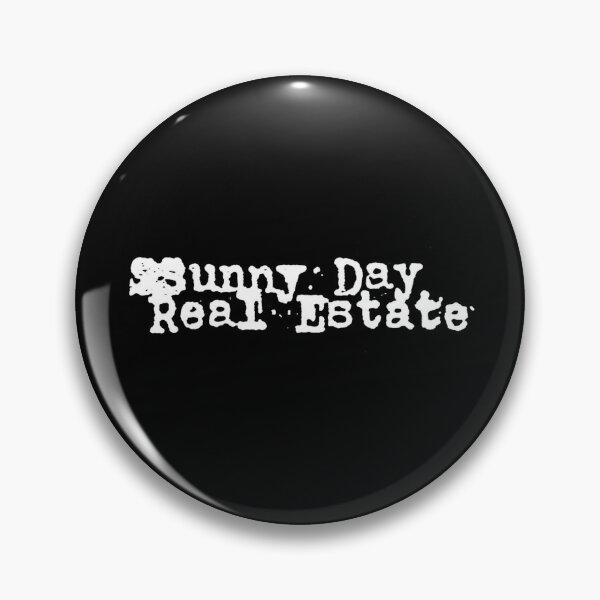 "Sunny Day Real Estate Logo (Black Background)" Pin for Sale by ...