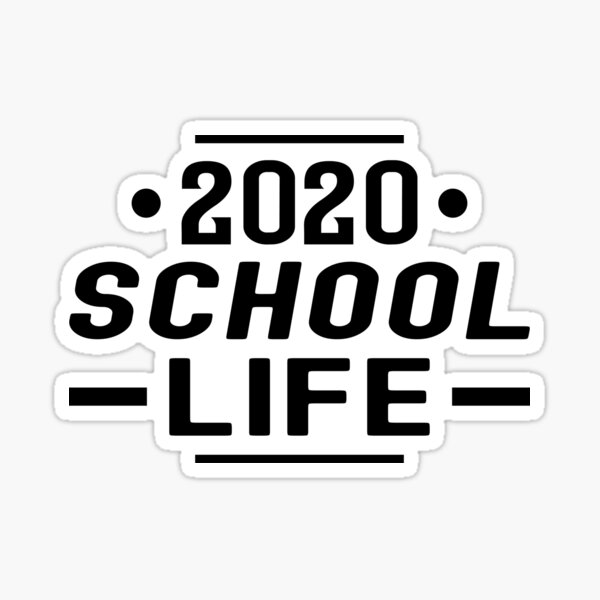 "2020 School Life | MelcuDesign" Sticker for Sale by Melcu | Redbubble