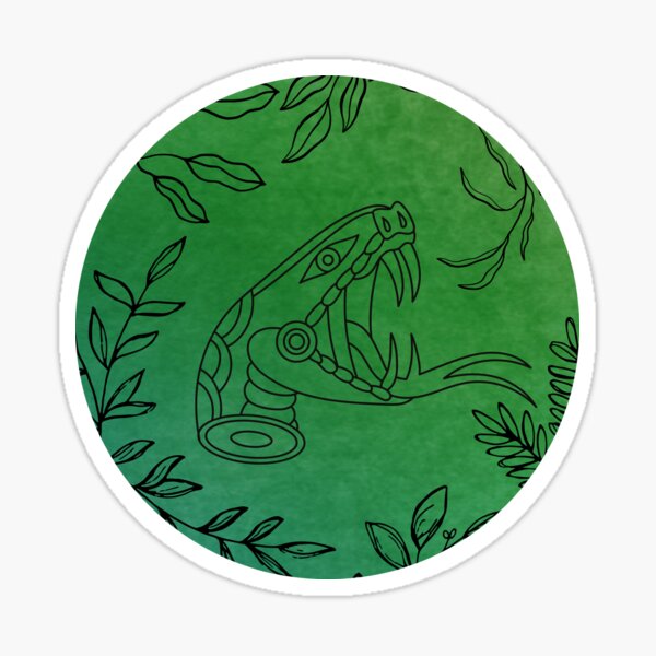 "Venomous Snake Head" Sticker by artmadebymia | Redbubble