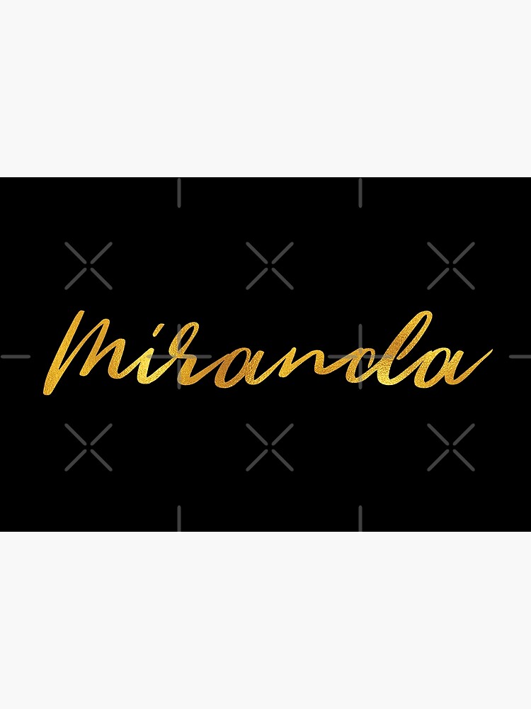 "Miranda Name Hand Lettering in Faux Gold Letters" Photographic Print ...