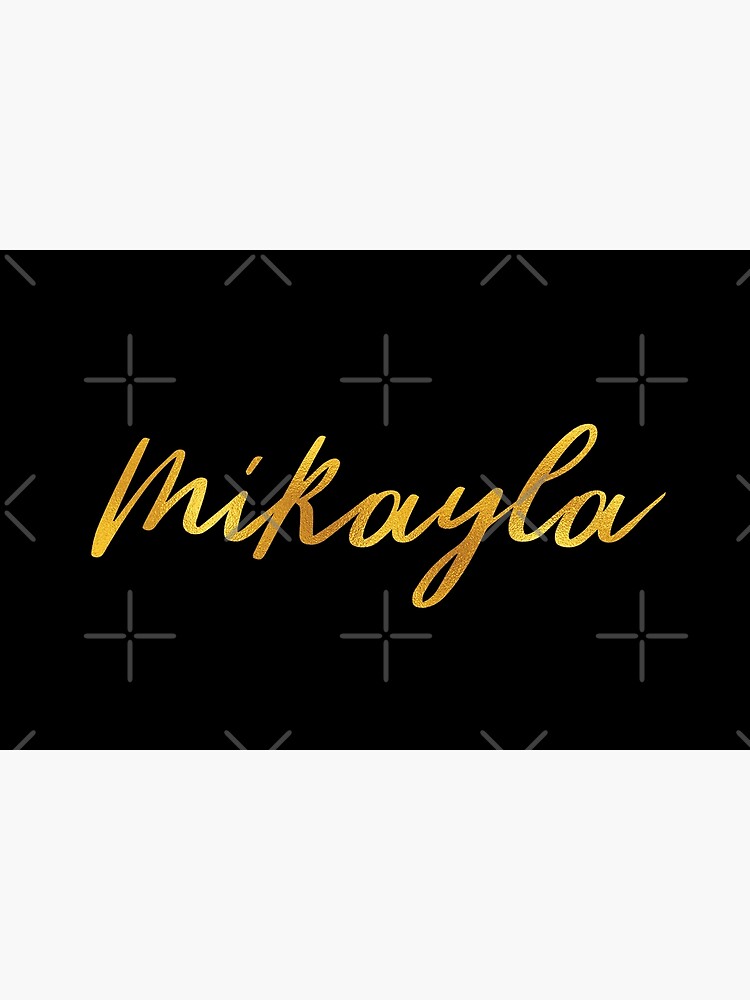 "Mikayla Name Hand Schriftzug in Faux Gold Buchstaben" Poster von ...