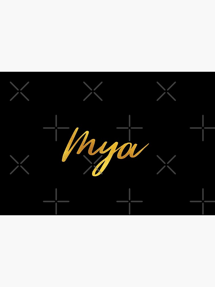 "Mya Name Hand Lettering in Faux Gold Letters" Poster for Sale by ...