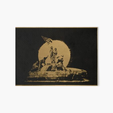 "Banksy Gold Flag Original" Art Board Print for Sale by WE-ARE-BANKSY ...