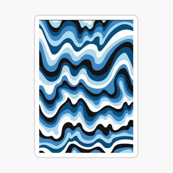 "Ocean Waves Design" Sticker for Sale by Ashstone23 | Redbubble