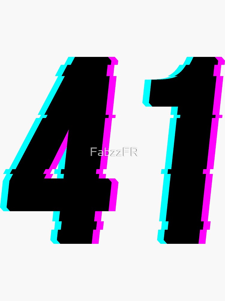 "41" Sticker for Sale by FabzzFR | Redbubble