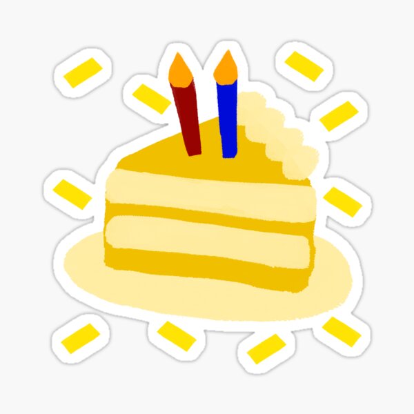 "Birthday Cake 1" Sticker by YoliStudio | Redbubble