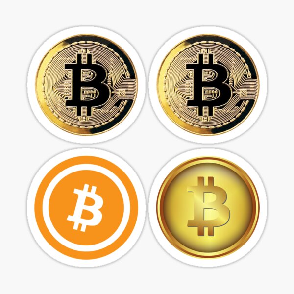 " Bitcoin BTC logo" Sticker for Sale by EverLife | Redbubble
