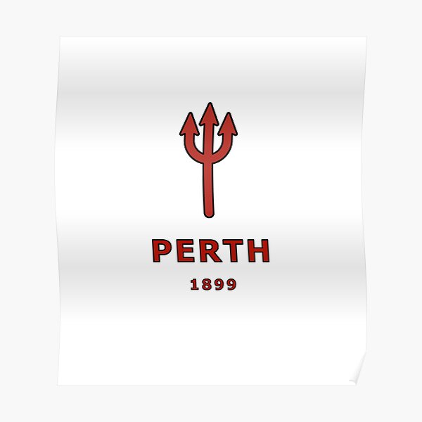 "Perth Demons Football Club" Poster by fourthreethree | Redbubble