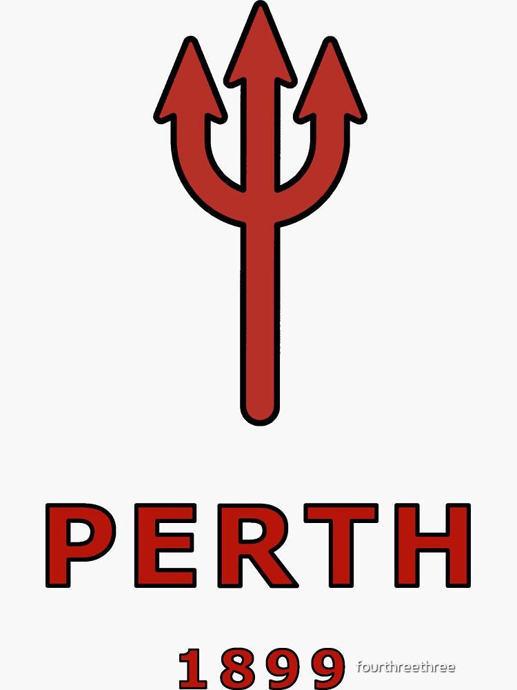 "Perth Demons Football Club" Sticker for Sale by fourthreethree | Redbubble