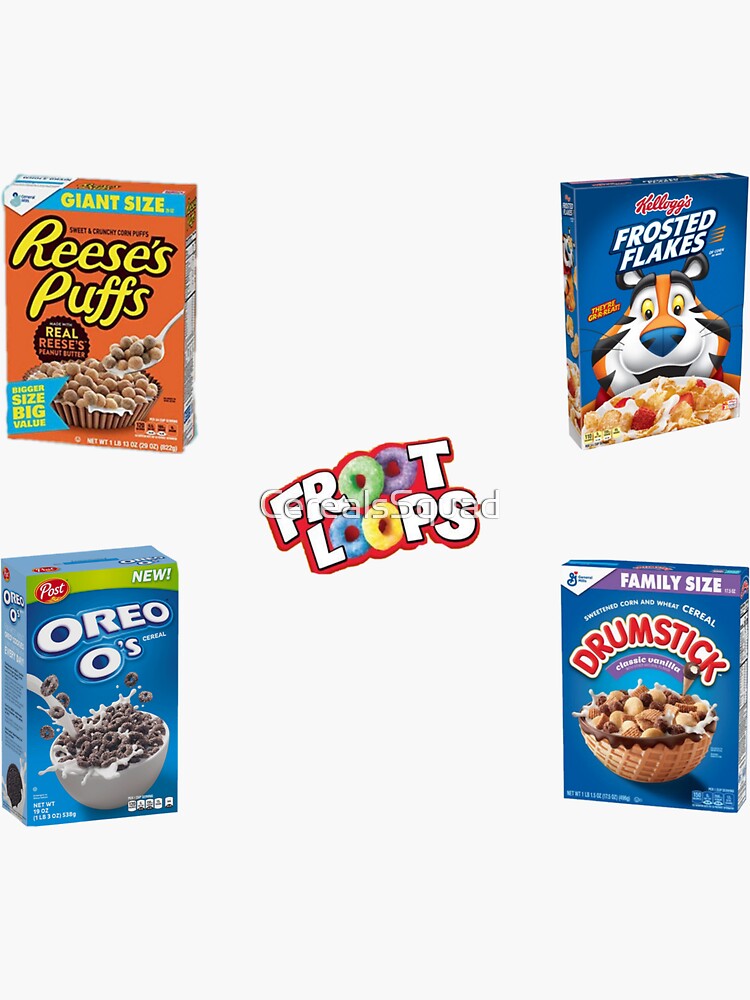 "Cereals Lover Sticker Pack" Sticker for Sale by CerealsSquad | Redbubble