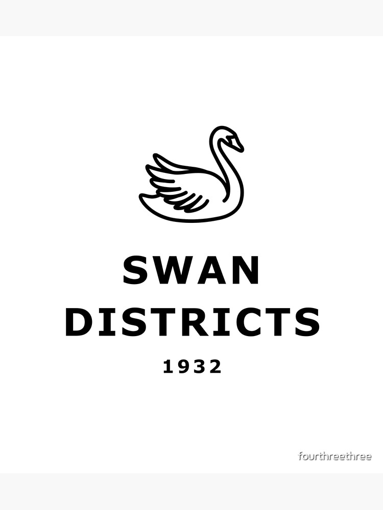 "Swan Districts Swans football club" Art Print for Sale by ...