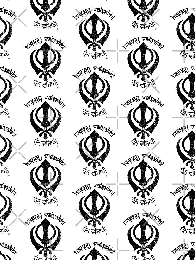 "Happy Vaisakhi Khanda Punjabi Indian Sikh" Scarf by punjabiteeco ...