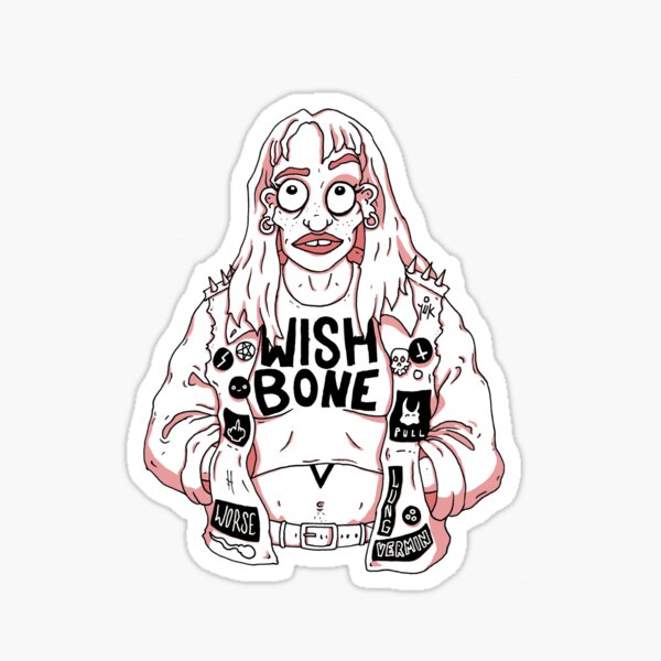 "Wishbone" Sticker for Sale by PureVermin | Redbubble