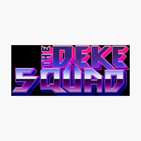 Lámina fotográfica «El logotipo de Deke Squad» de Red-Ocelot86 | Redbubble