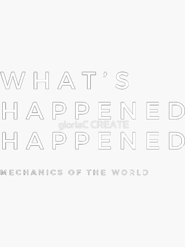 "Whats happened happened tenet inspired DARK" Sticker for Sale by ...
