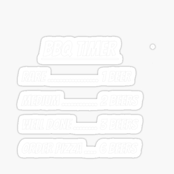"BBQ Timer" Sticker for Sale by Rasmussen213 | Redbubble